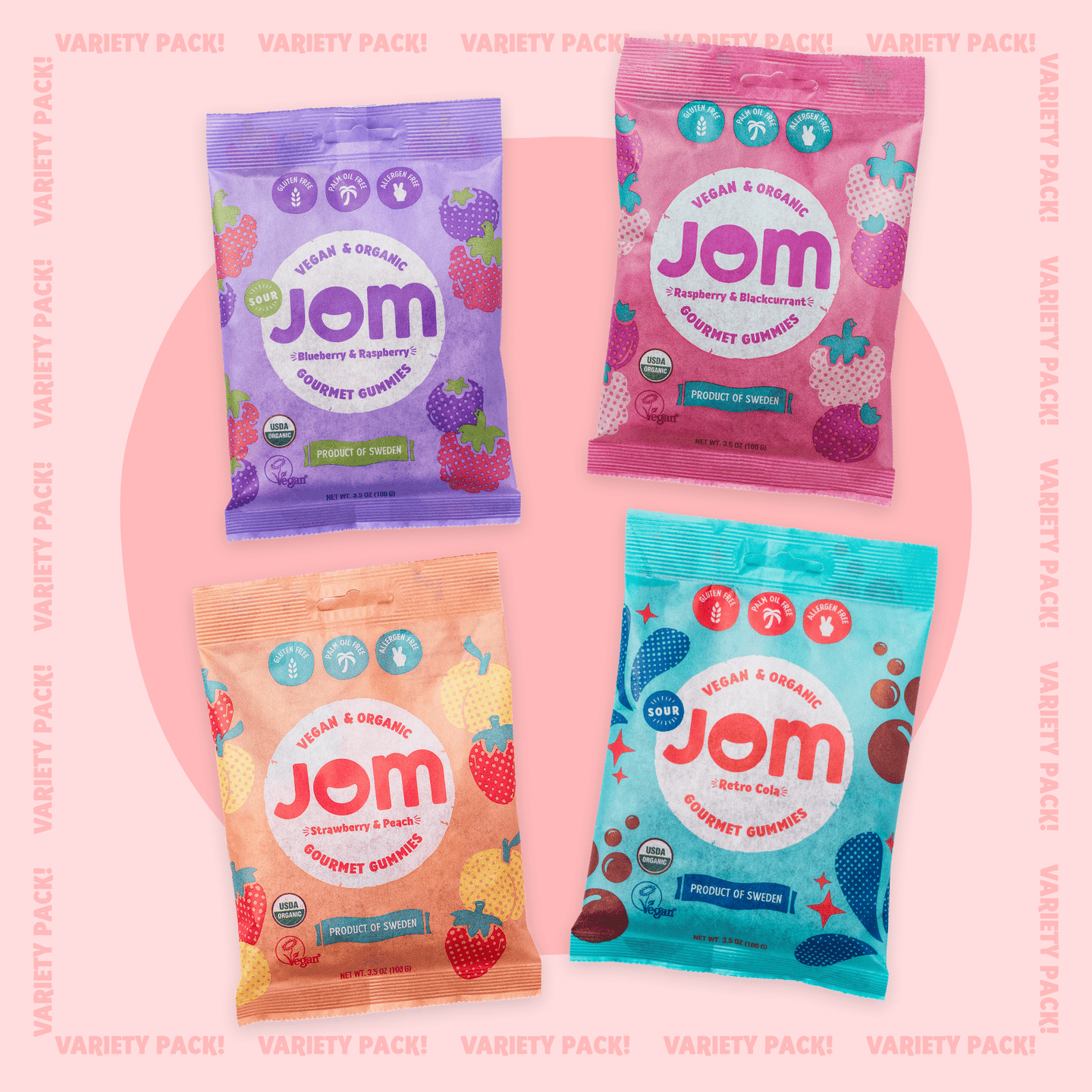 Plant-based, Organic Candy - Complete Flavor Pack – JOM